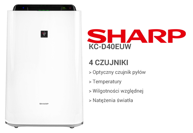 Sharp KC-D40EUW oczyszczacz powietrza - recenzja, opinie w LoveAir.pl
